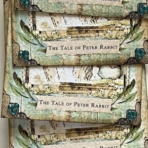 Peter Rabbit Tags, Set of 4 With Crystal Rhinestones. - Etsy