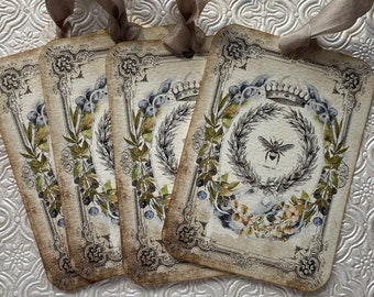 Vintage Honey Bees Tags Bee Journaling Tags Journal - Etsy