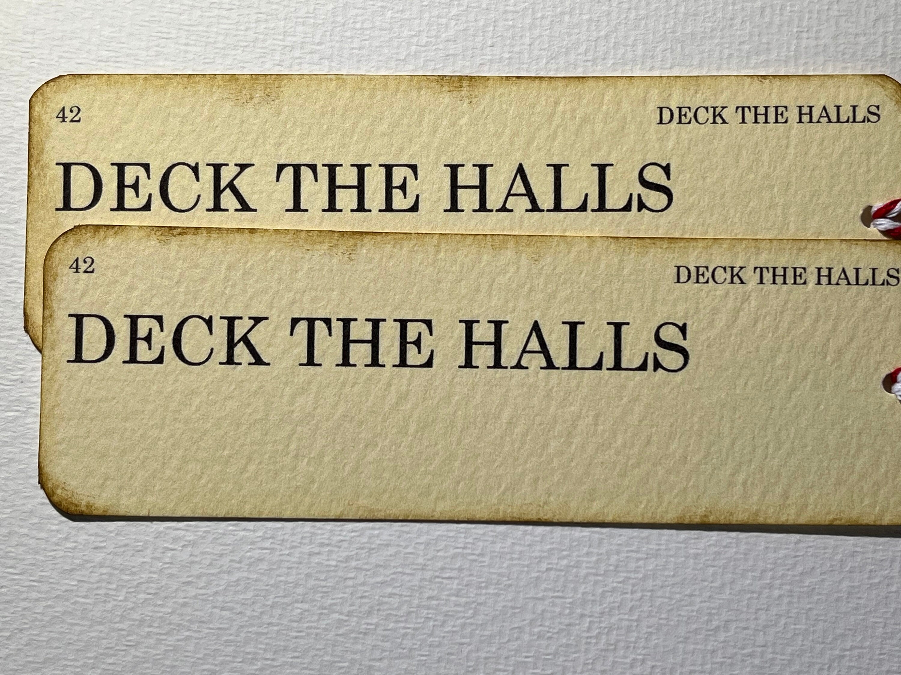 Set of 6 Flash Card Holiday Tags. - Etsy