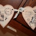 Heart Garland / Banner With Silver German Glitter and Rhinestones. - Etsy