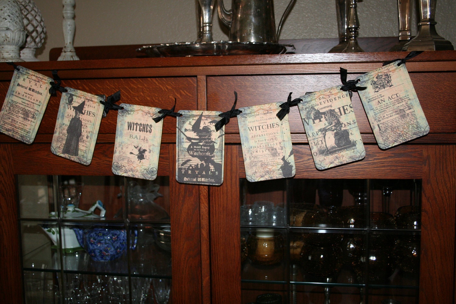 WITCH Banner / Garland. Salem Witches Witch Trials - Etsy