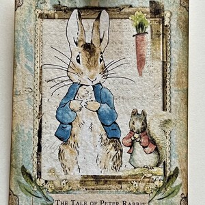 Peter Rabbit Tags, Set of 4 With Crystal Rhinestones. - Etsy