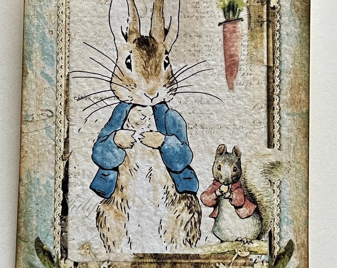 Peter Rabbit Tags, Set of 4 With Crystal Rhinestones. - Etsy