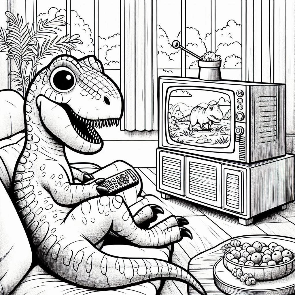 30 Coloring Sheets for Children With Funny Dinosaurs - Etsy