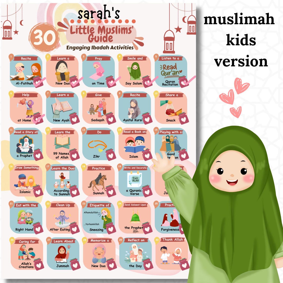 Muslimah Kids Activities 30 Engaging Ibadah Activities | Islamic ...