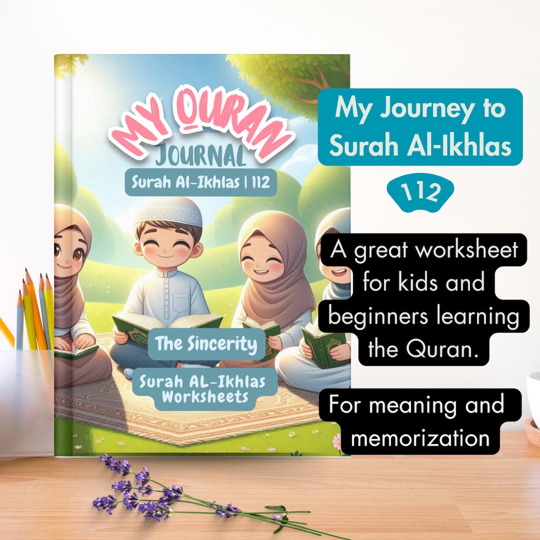 My Quran Journal | Surah Al Ikhlas | Quran Worksheet | Surah | Reading ...