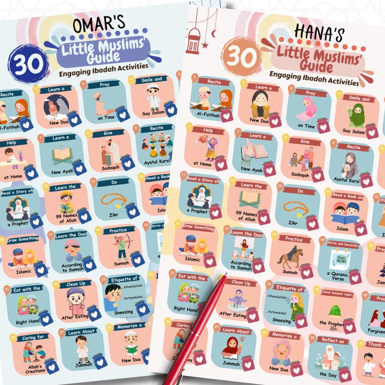 Muslimah Kids Activities 30 Engaging Ibadah Activities | Islamic ...