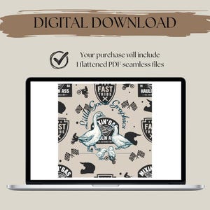 The Fast Tribe Motorcross Boys Racing Dirtbike Seamless/repeating File ...