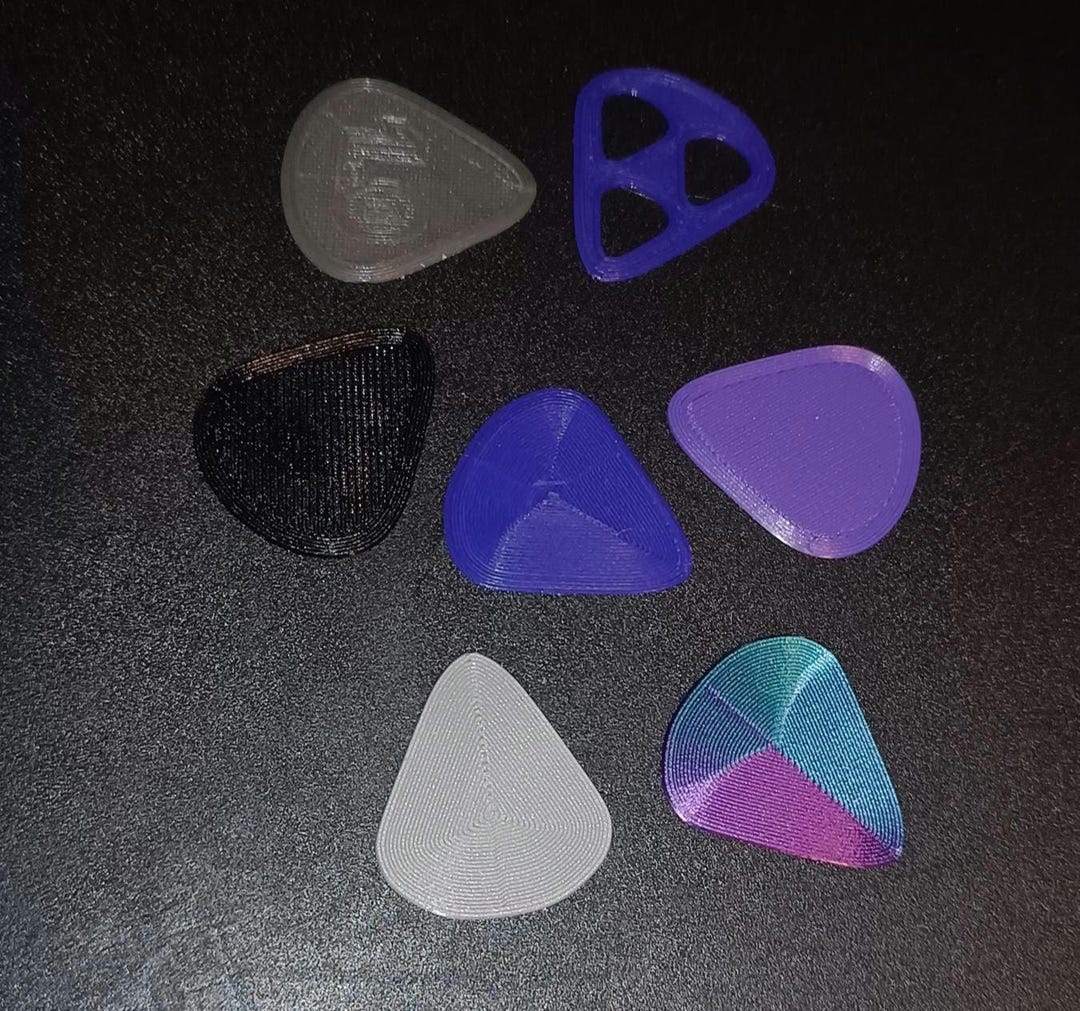 High Quality 3D Printed Guitar Picks 20 Count - Etsy