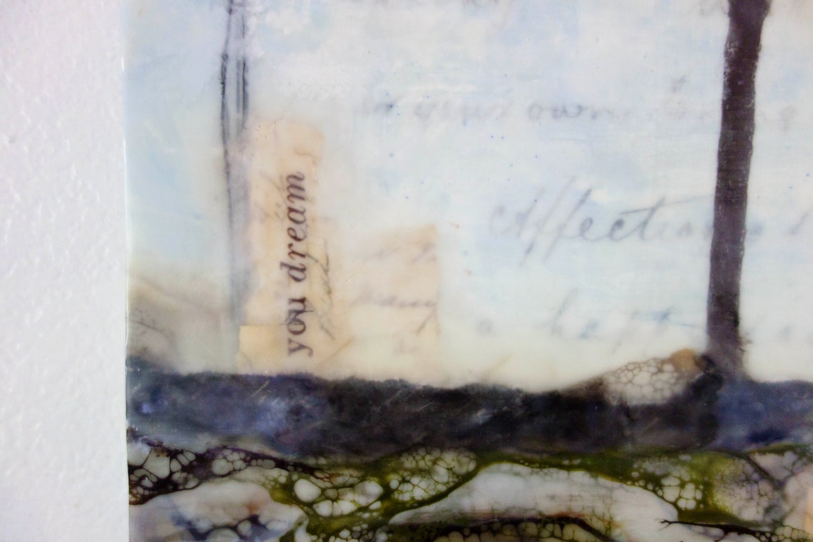 Encaustic Painting, Wax Painting, Tree Series, Original Encaustic Art ...