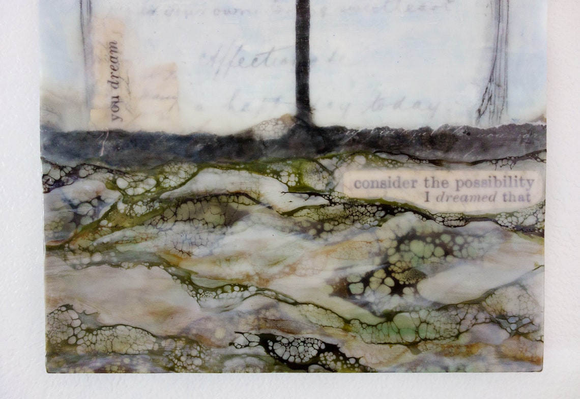 Encaustic Painting, Wax Painting, Tree Series, Original Encaustic Art ...