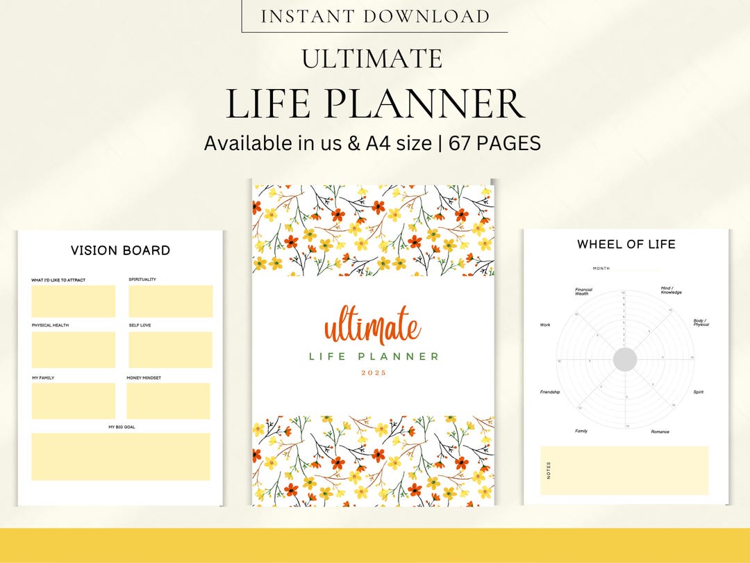 Life Planner - Dream Life, My Future Life, My Best Life, Goal Planner ...