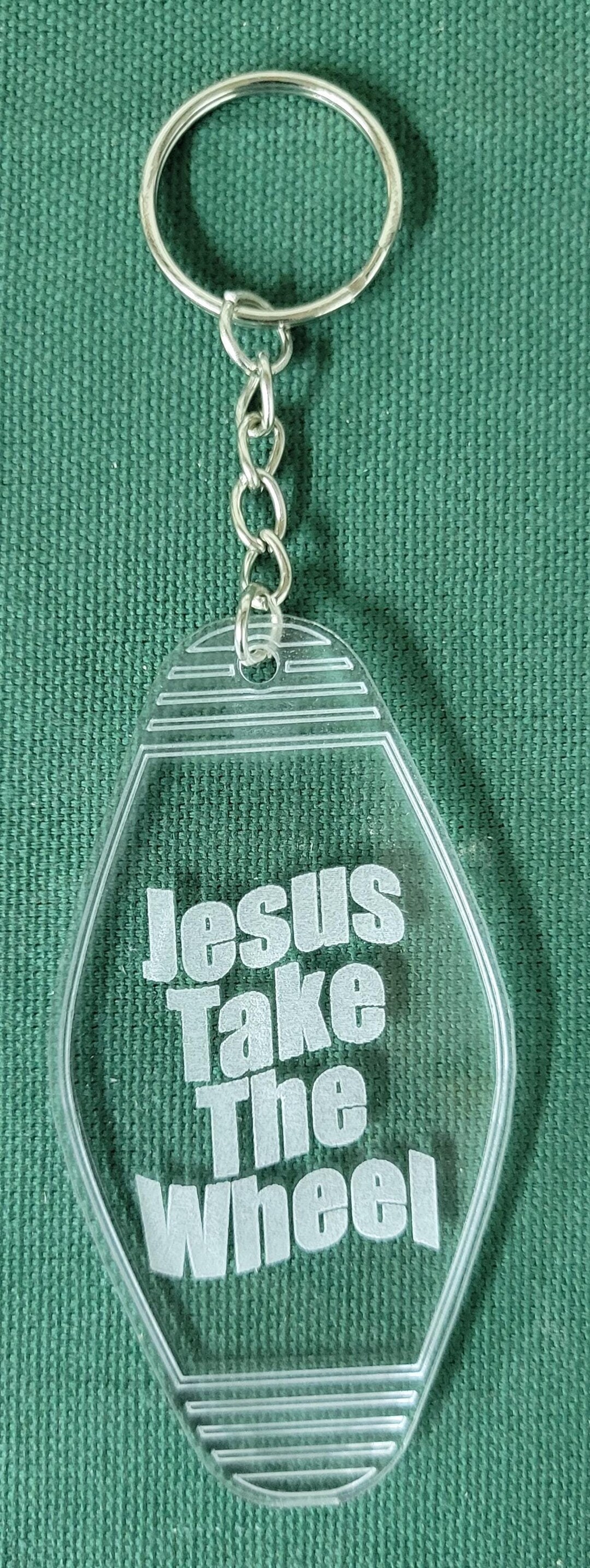 Jesus Take the Wheel Keychain - Etsy