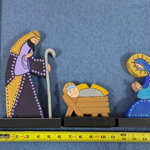 Handmade Nativity Scene, Folk Art Christmas Decor, 14 Piece Set ...
