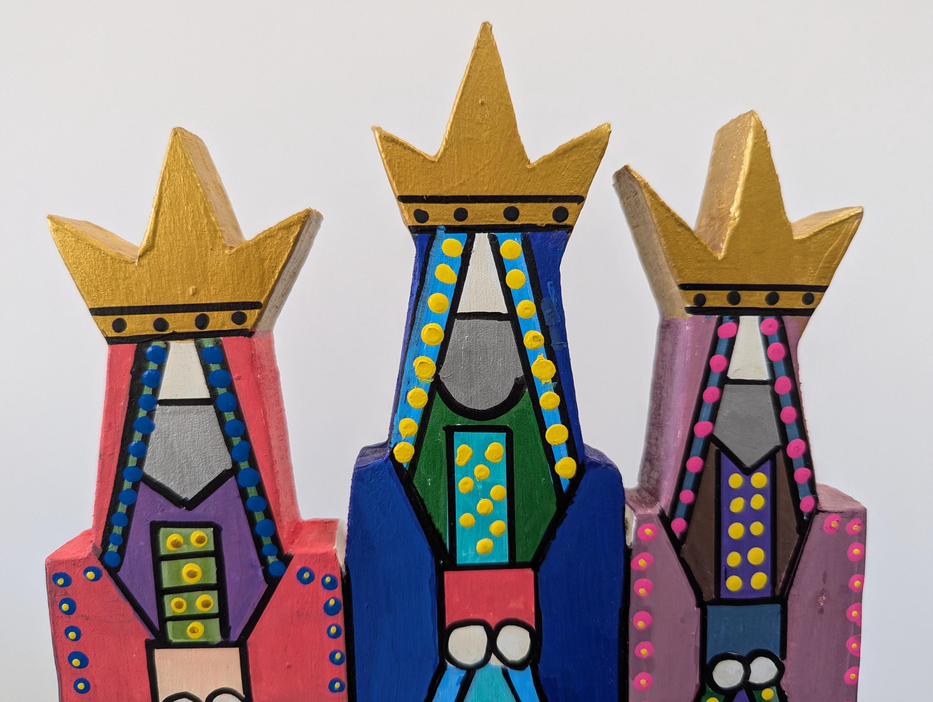 Three Kings of Nativity, Hand Painted Nativity, Christmas Decoration ...