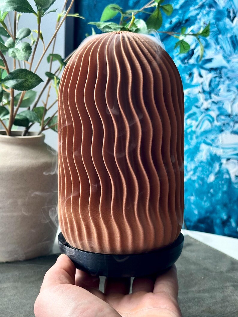 Oak Wood Essential Oil Diffuser – Aromatherapy Humidifier, Custom 3D ...