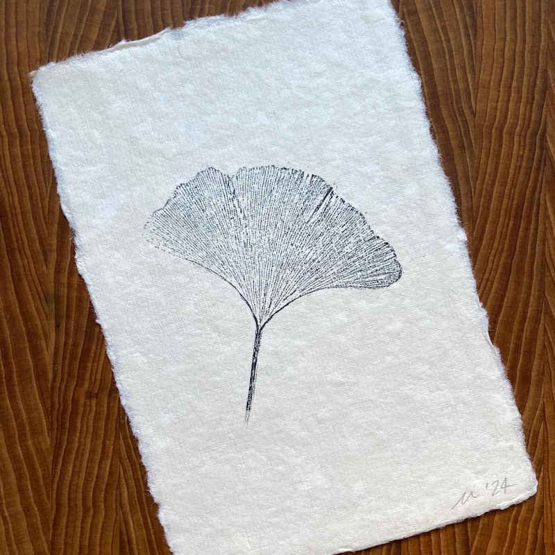 Gingko Leaf Print - Etsy