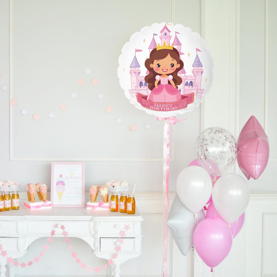 Birthday Princess Balloon, Princess Birthday, Party Supply, Kids ...