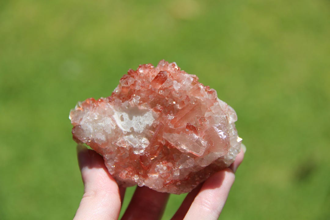 122g Rare Raw Pink Lithium Cluster From Brazil | Natural | Lemurian ...