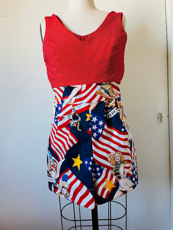 4th of July Vintage Inspired Pinup Girl Romper | Etsy