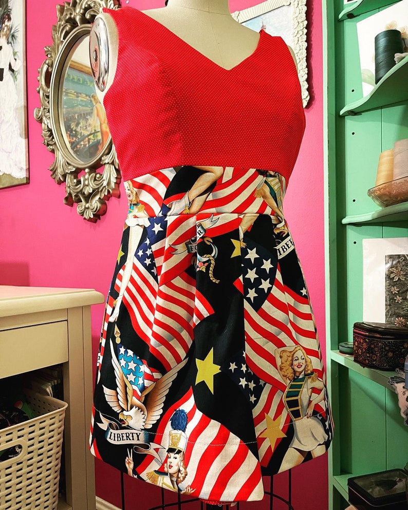 4th of July Vintage Inspired Pinup Girl Romper | Etsy