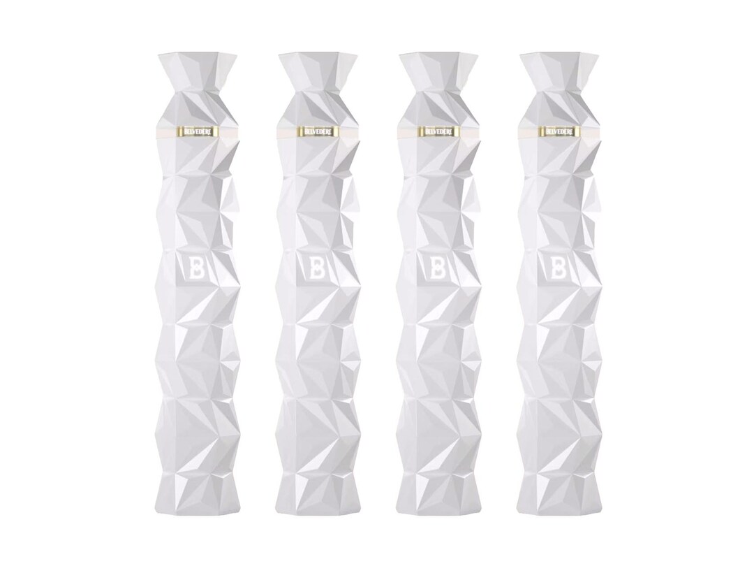 4 X Belvedere 10 Vodka LED Light-up Luminous Luxury Bottle With ...