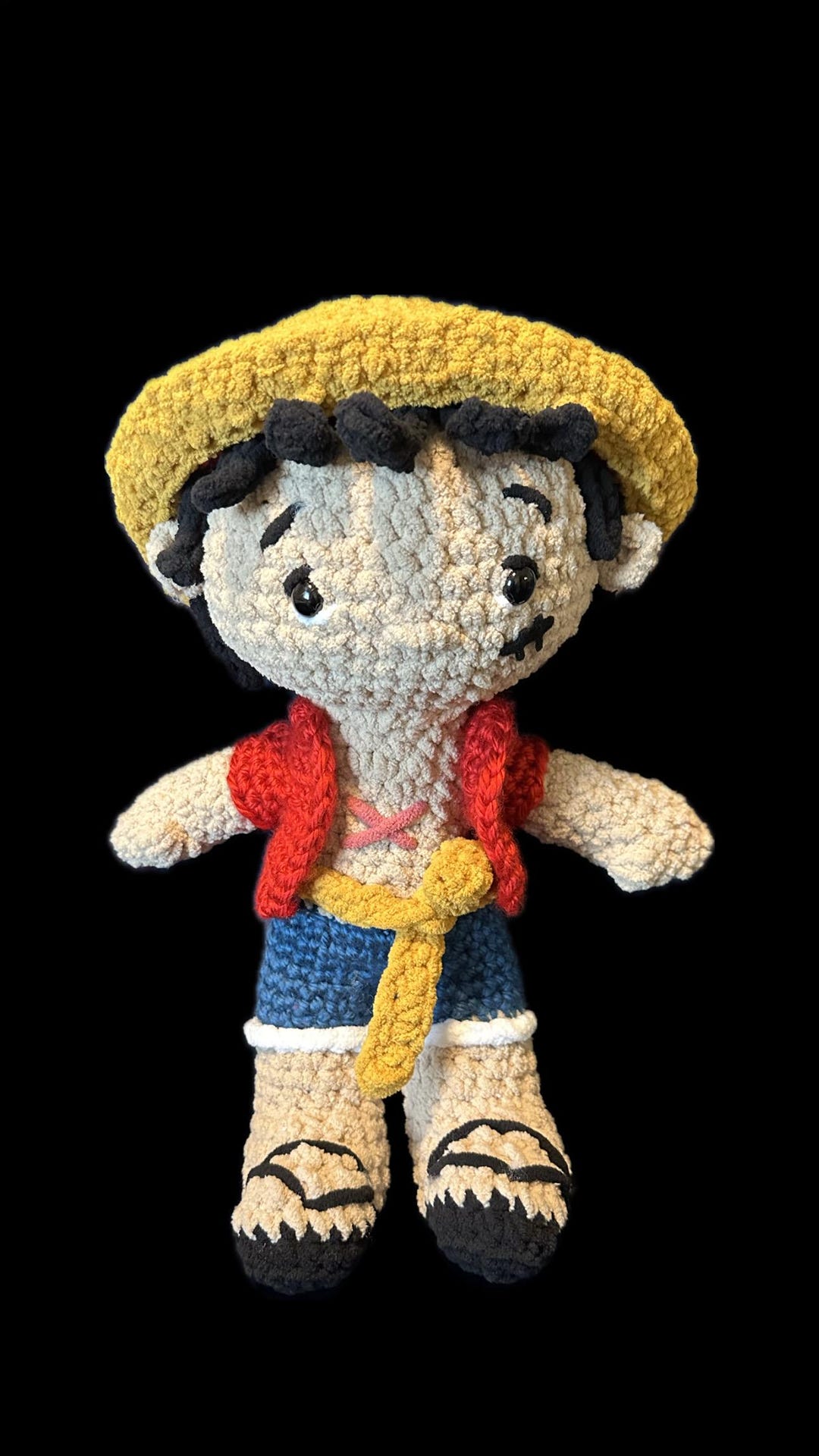 One Piece Luffy Crochet/amigurumi - Etsy