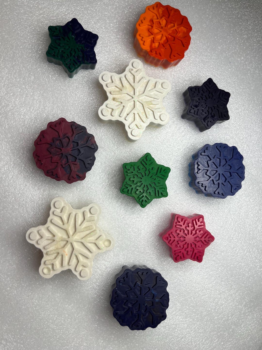 Christmas Crayons, Winter Party Favors, Snowflake Crayons, Stocking ...