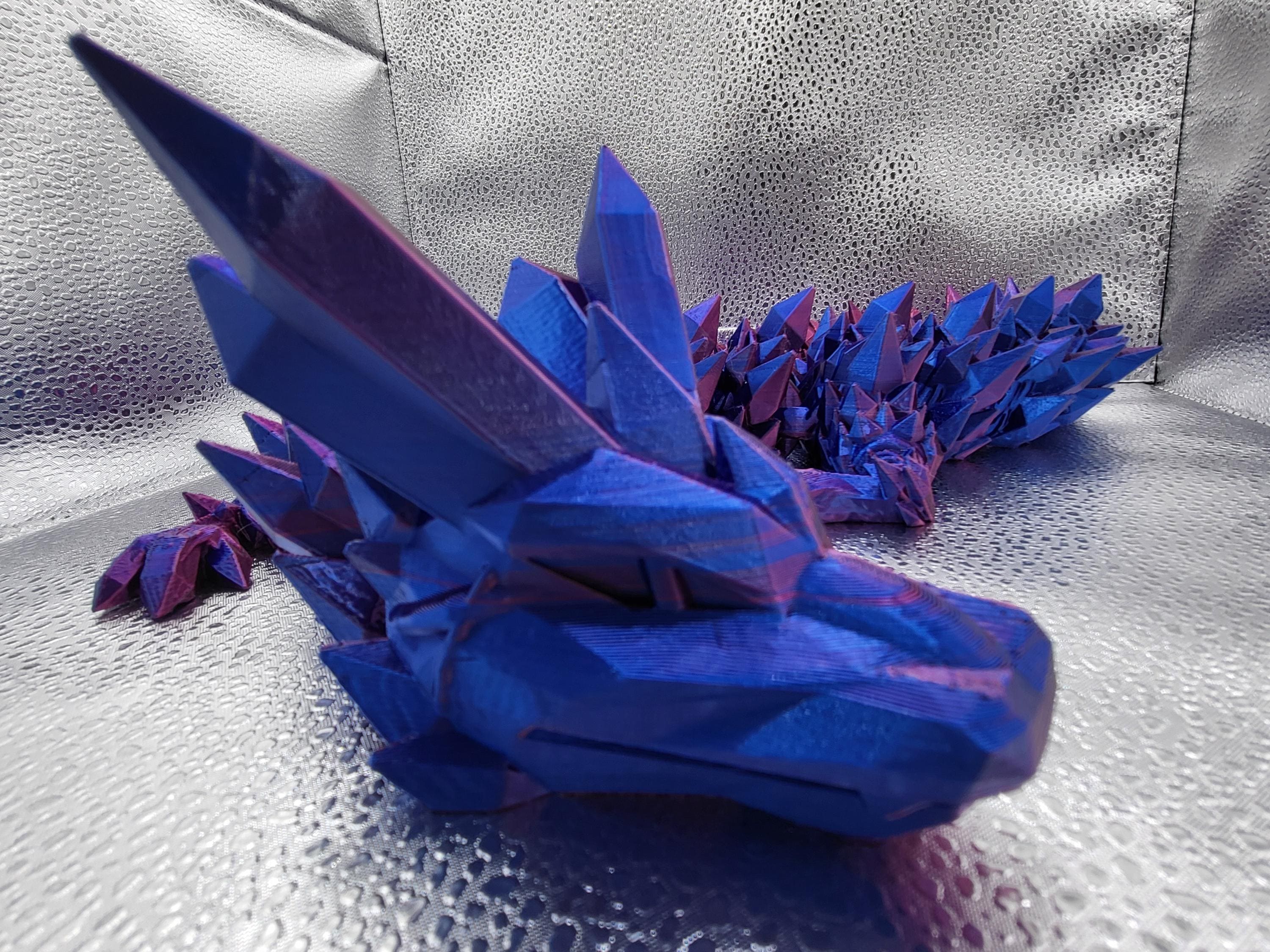 Giant 3d Printed Crystal Dragon Toy Three Foot Flexy Toys to Entertain ...