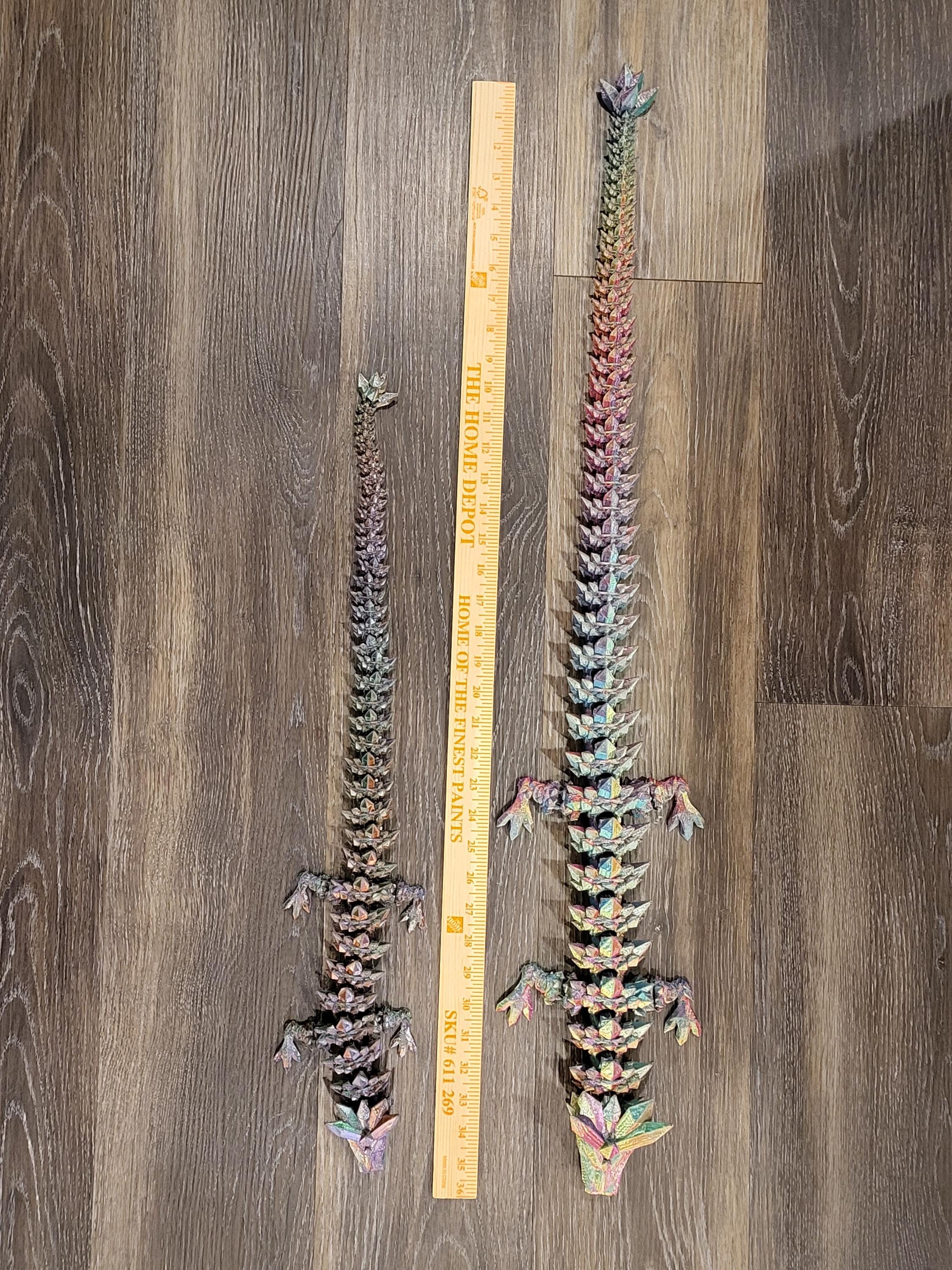 Giant 3d Printed Crystal Dragon Toy Three Foot Flexy Toys to Entertain ...