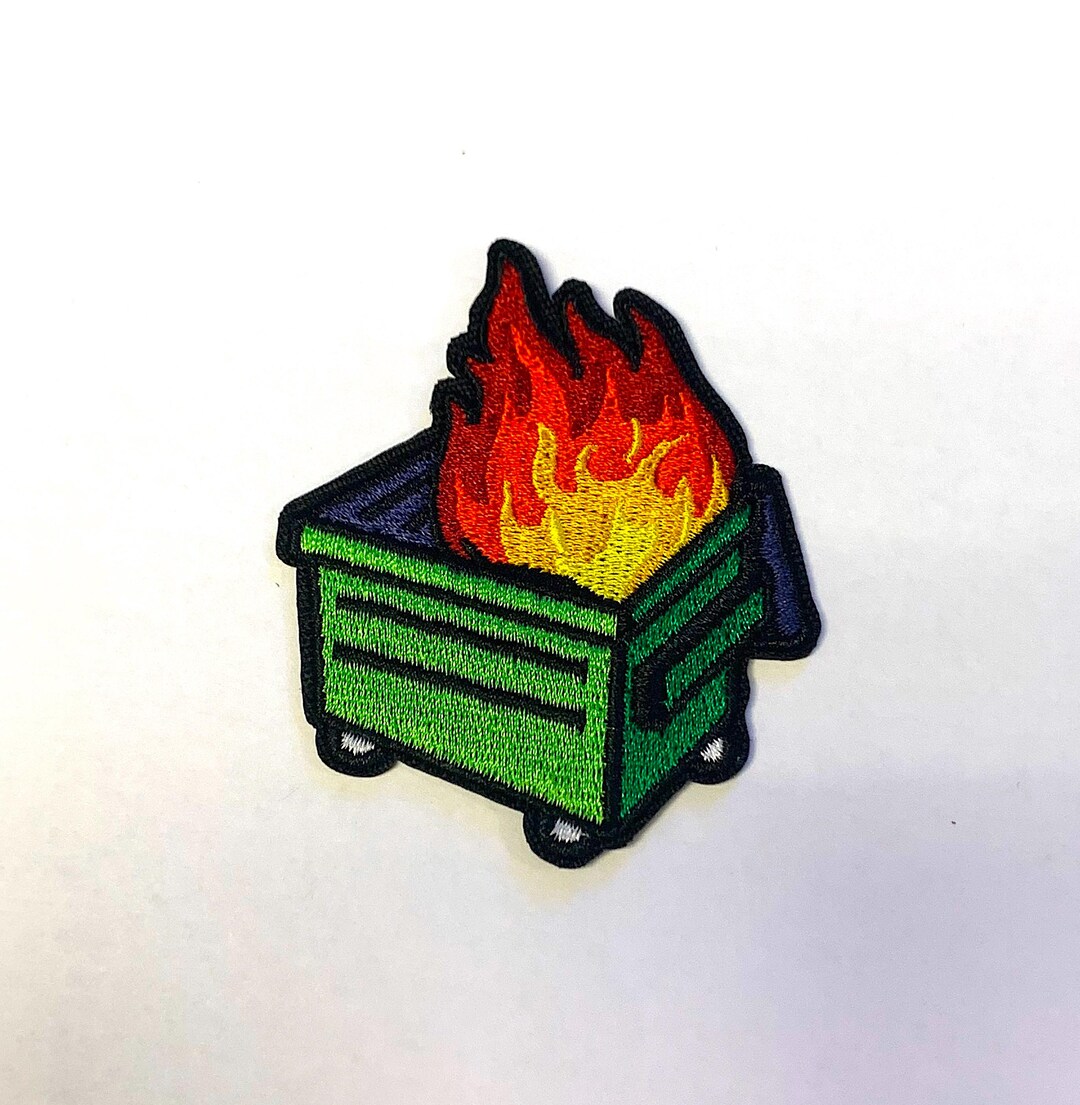 DUMPSTER FIRE // Iron-on Patch // Embroidered Patch // Sewing // Applique // Jacket // Bag - Etsy