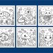 Kawaii Ocean Animals Coloring Pages for Kids and Adults, Cute Coloring ...