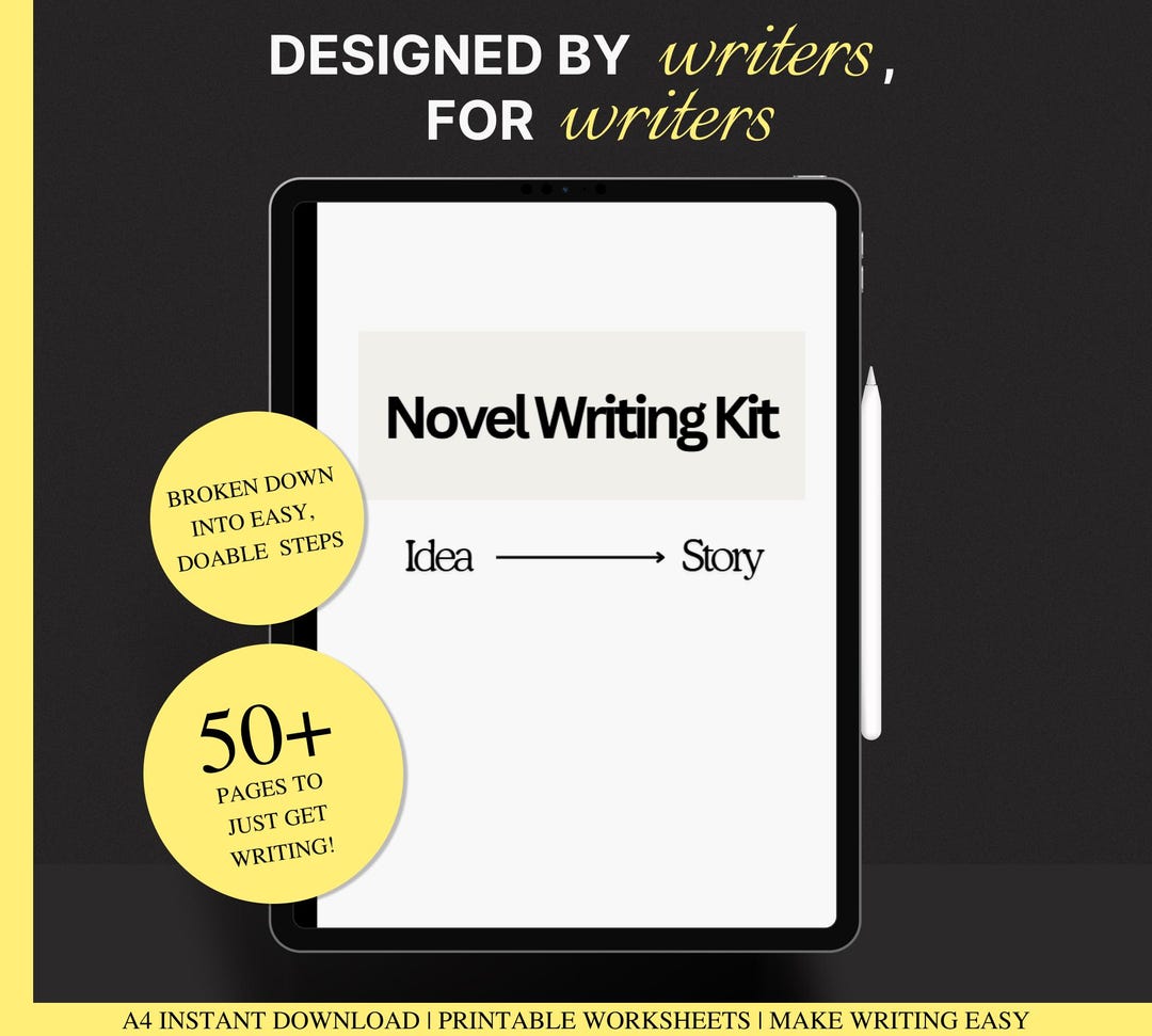 Novel Writing Guide || Digital or Printable Writing Workbook, Goodnotes ...