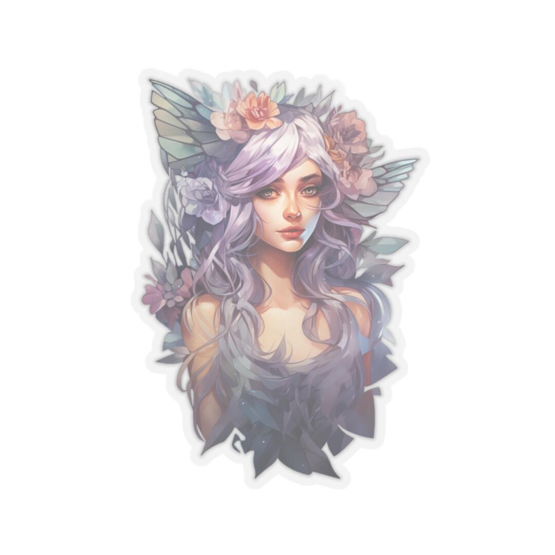 Fairy Stickers, Magical Floral Decals, Ethereal Nature Illustration ...