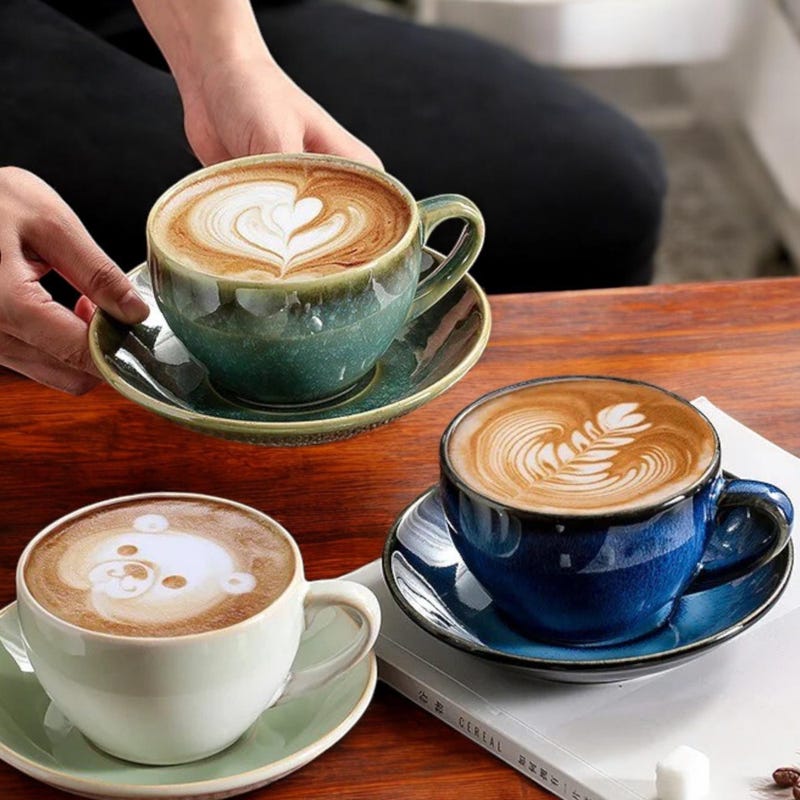 Latte Coffee Cup - Etsy