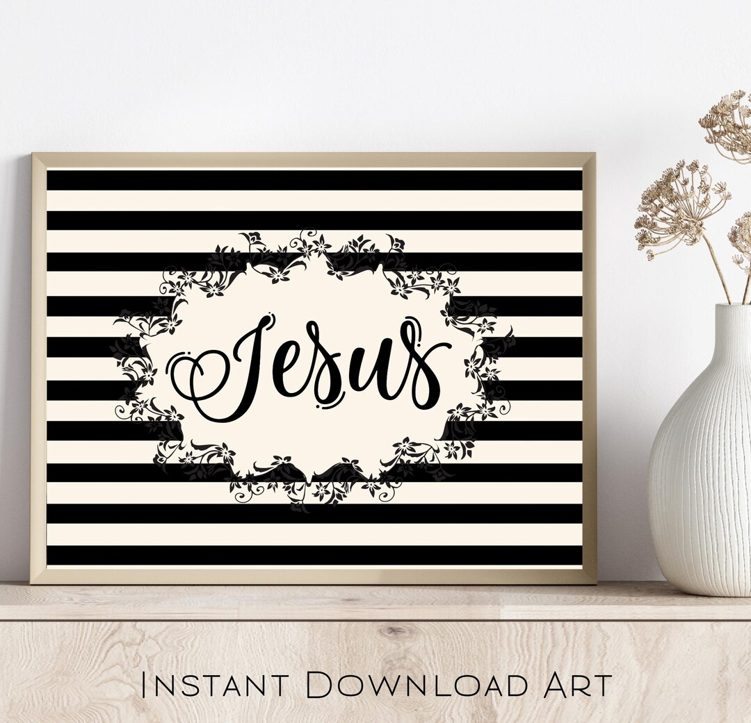 Printable Jesus Wall Art, Faith-based Artwork, Christian Home Decor ...
