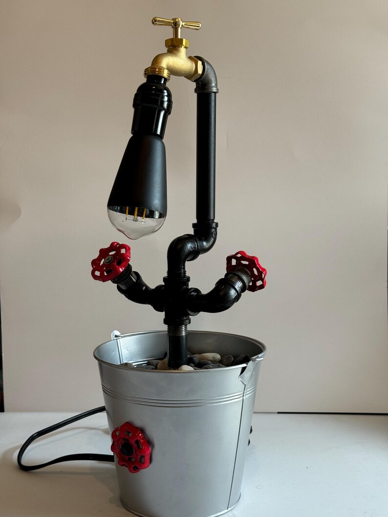 Faucet Lamp With Flower Pot Base - Etsy