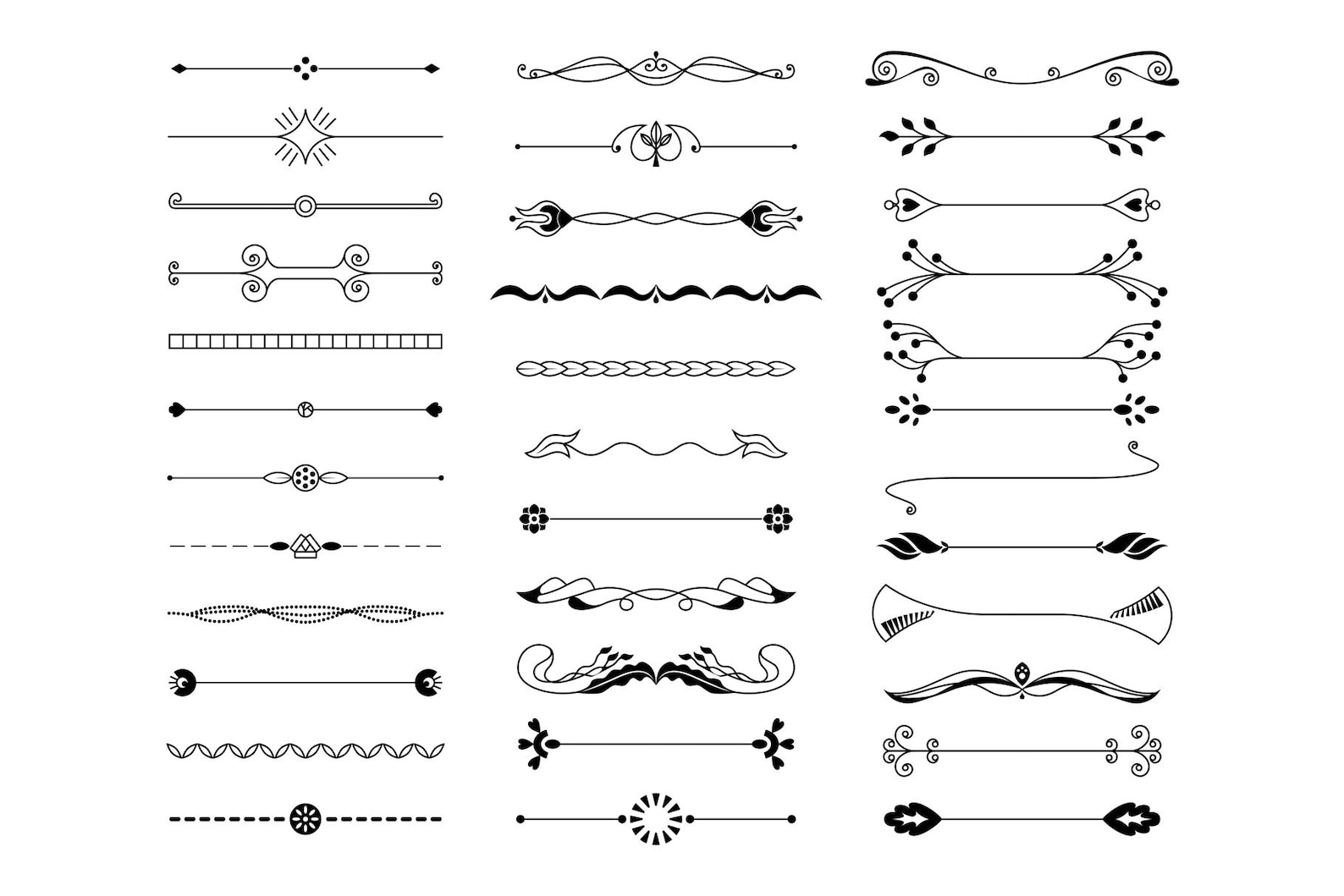 Design Elements, Vector Decorative Elements, Pages Decoration. - Etsy