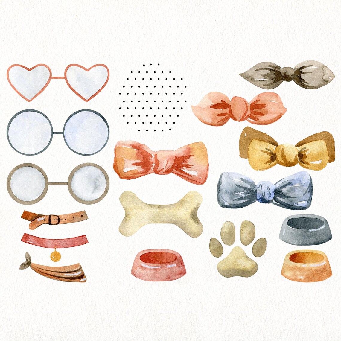 Watercolor Dog Breeds Clipart, Cute Baby Animals PNG With Transparent ...