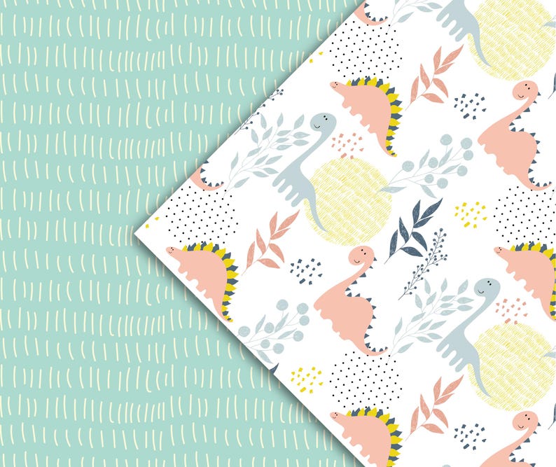 Cute Dinosaurs, Animals Papers, Baby Seamless Patterns, Kids Scrapbook ...