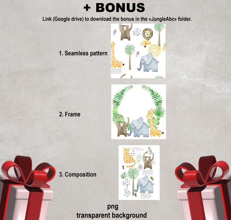 Safari Animals Alphabet - Baby Letters & Numbers, Watercolor Clipart ...