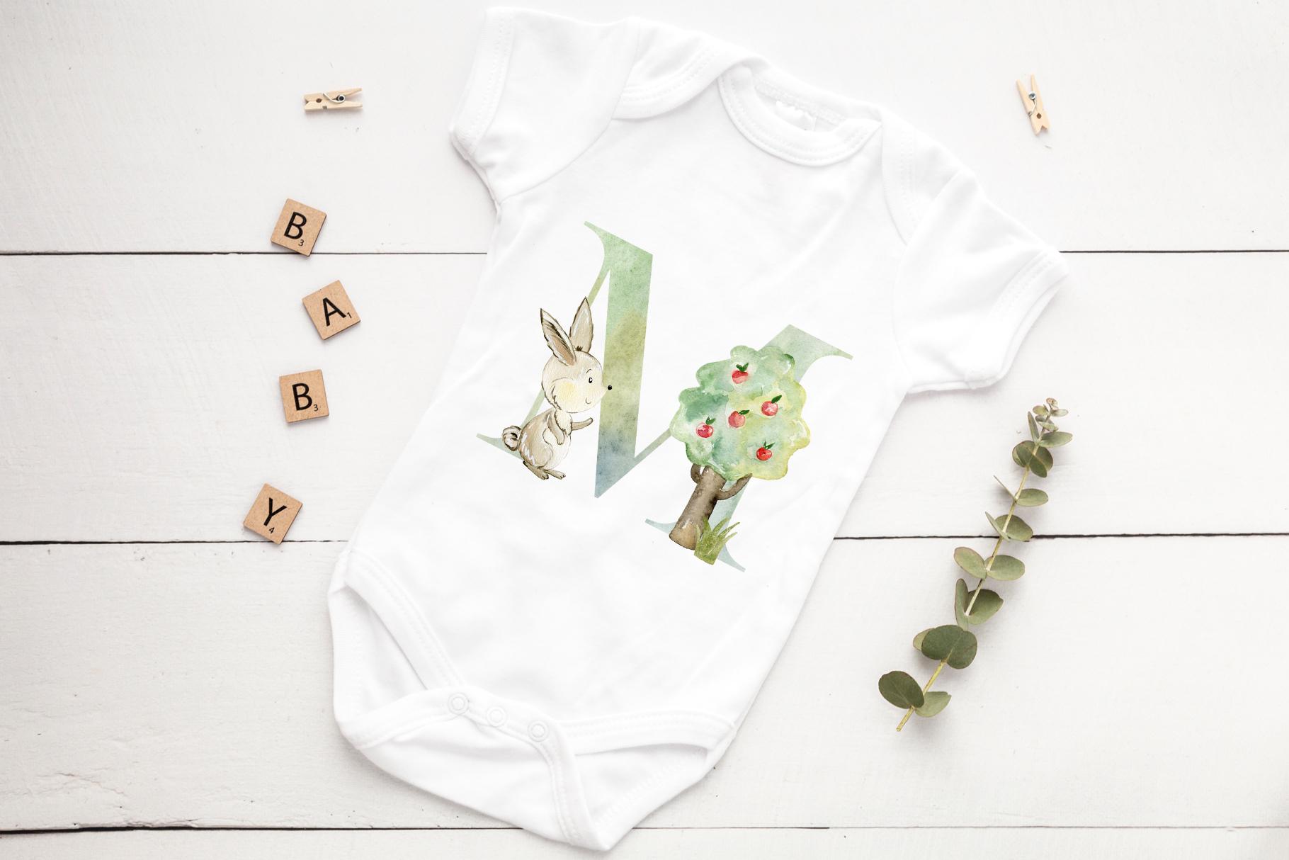 Watercolor Farm Animals Alphabet, Cute Letters and Numbers Clipart ...