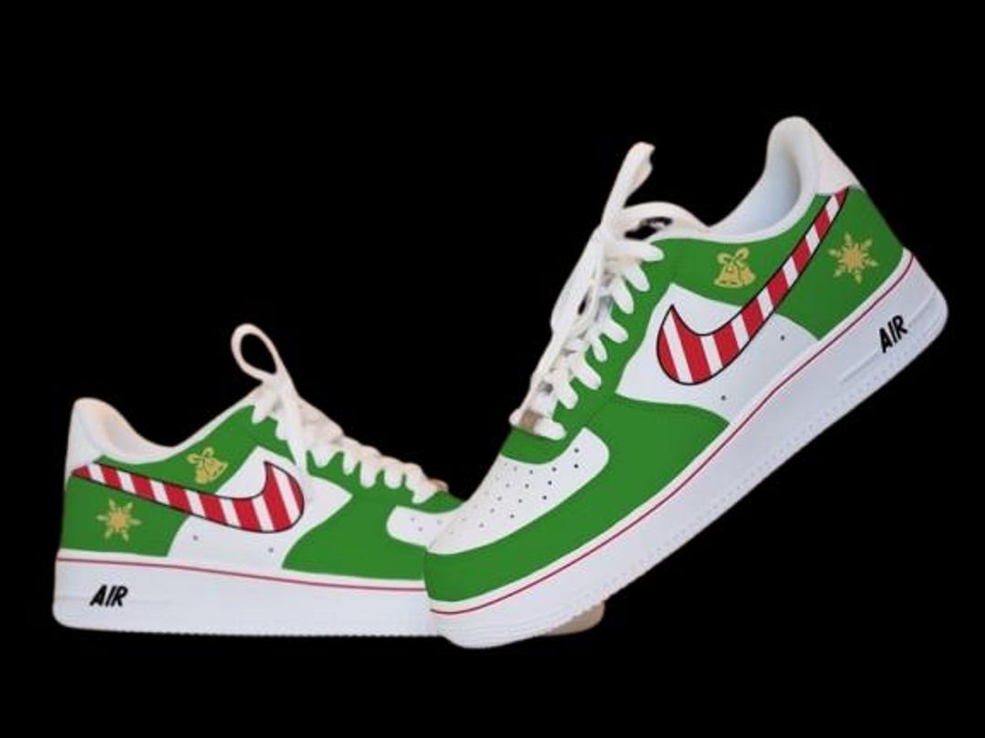 Custom Air Force 1 Christmas Candy Cane - Etsy