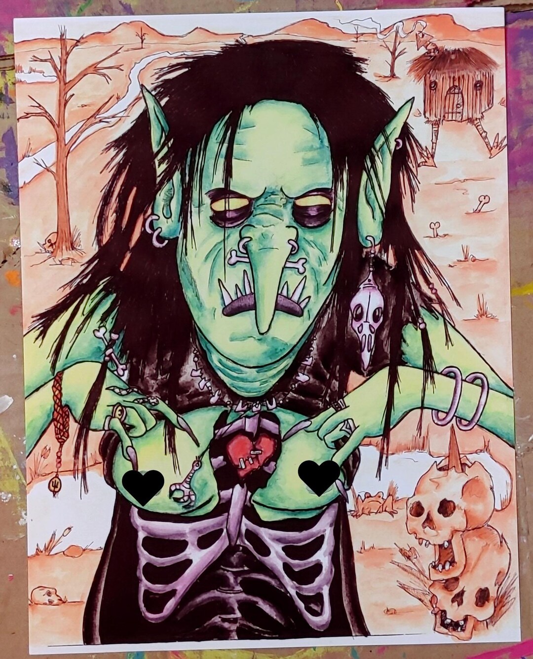 Swamp Witch, Baba Yaga, Mucklebones, Hag, Wytch, Magick, Art Print ...