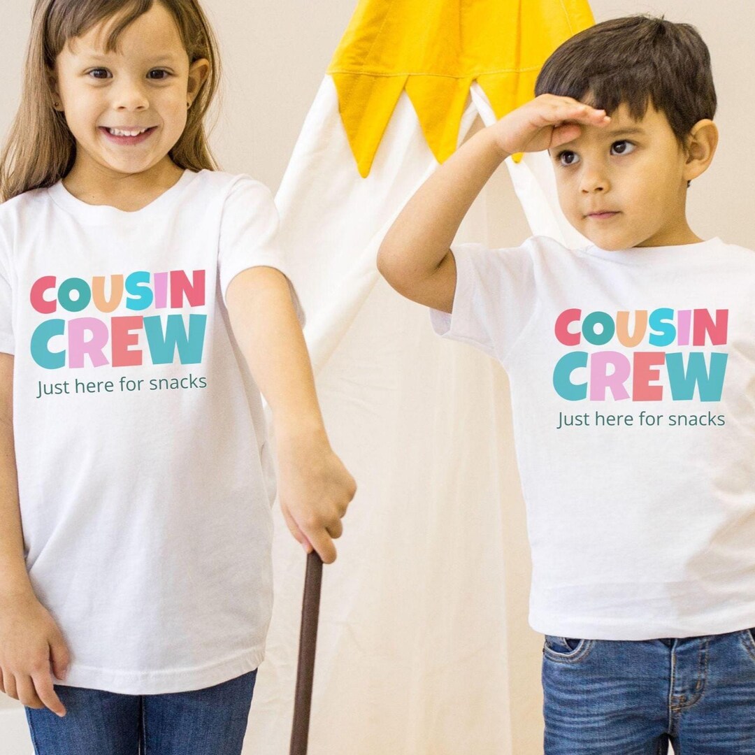 Cousin Crew Shirt, Matching Cousin Outfits, Custom Name Toddler Tees ...