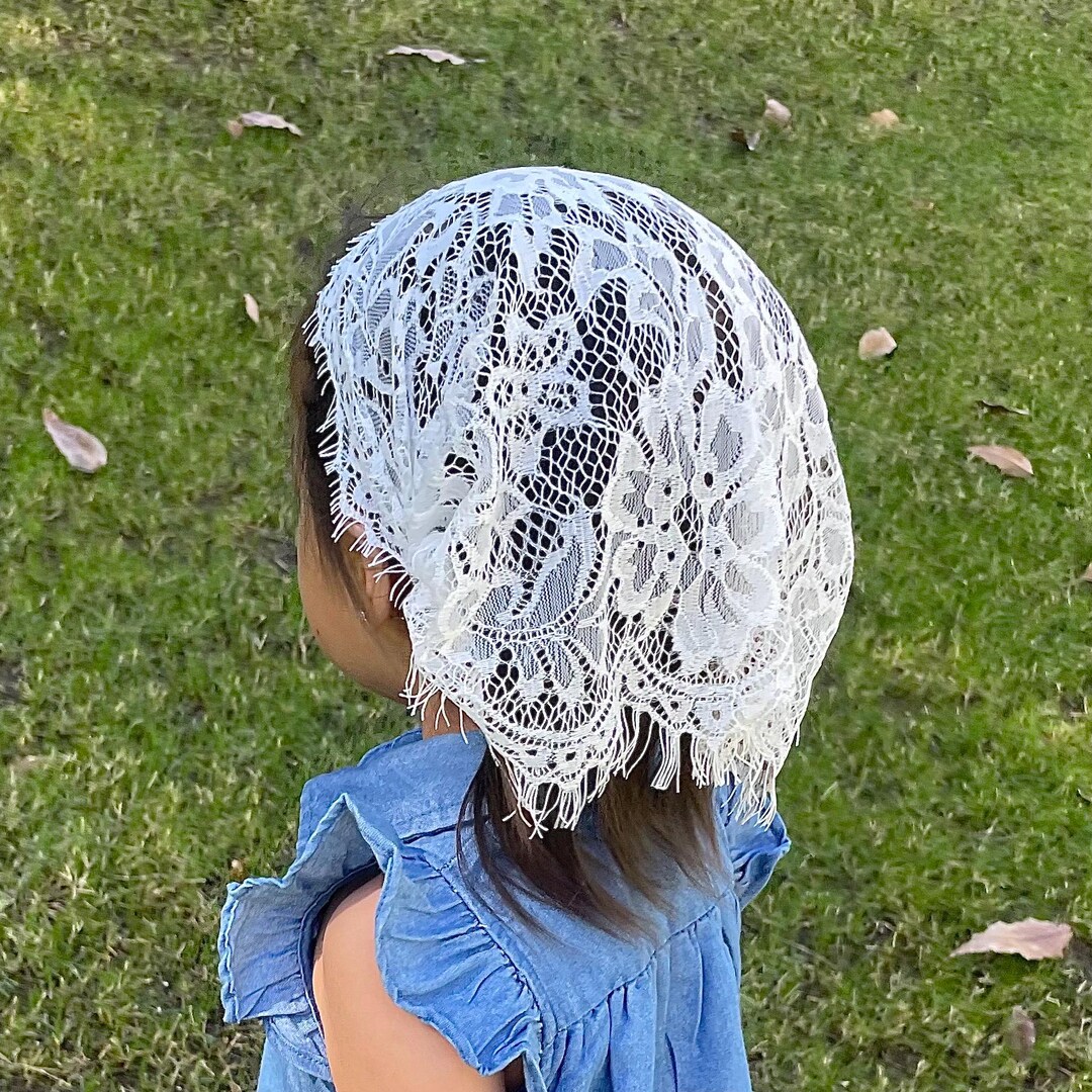 Small Veil for Baby Girls - Traditional Catholic Chapel Veil - Lace ...