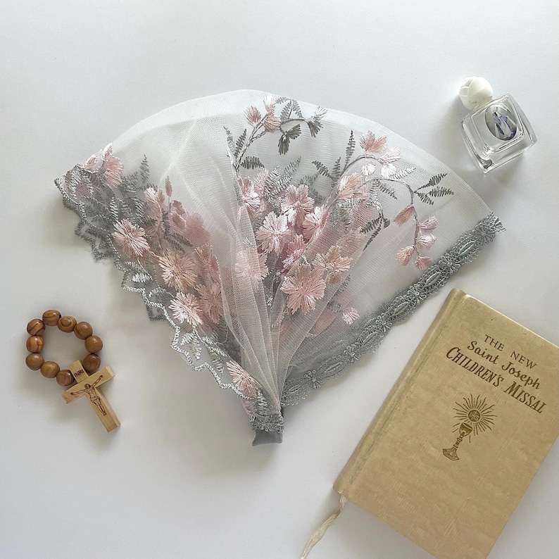 Small Veil for Baby Girls - Traditional Catholic Chapel Veil - Gold ...