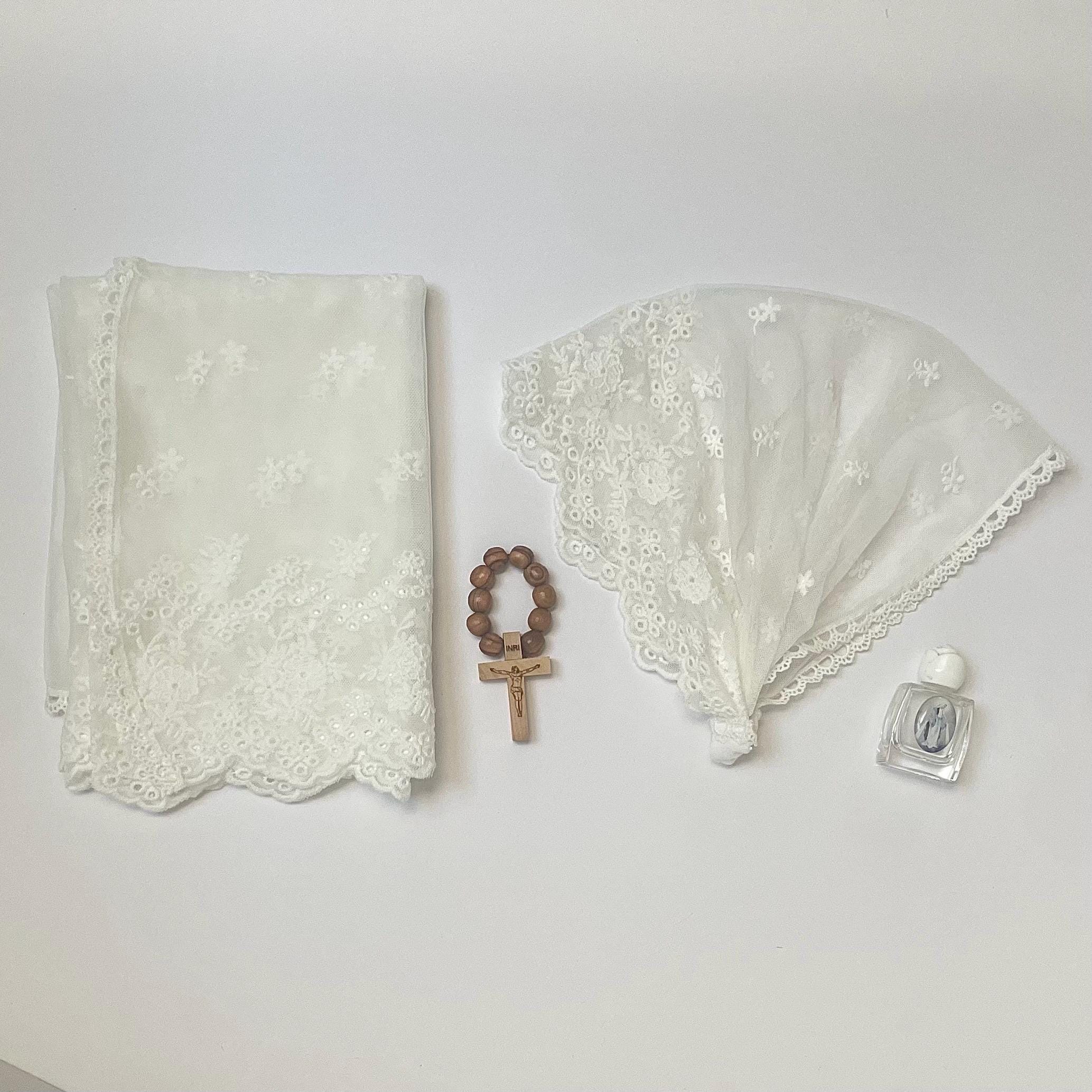 Veils Mommy & Me Set Veil for Baby Girls Traditional Catholic Ivory ...
