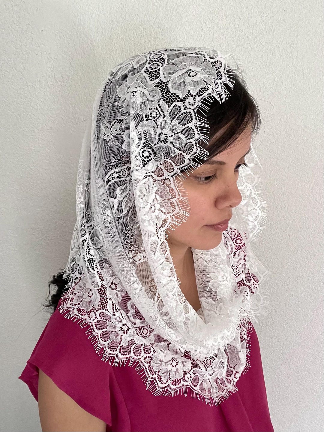 Infinity Veil for Girls - Traditional Catholic Chapel Veil - Childs ...