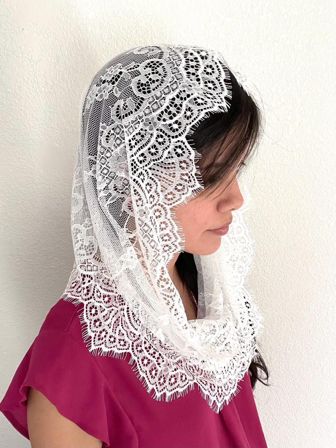 Infinity Veil for Girls - Traditional Catholic Chapel Veil - Child Mass ...